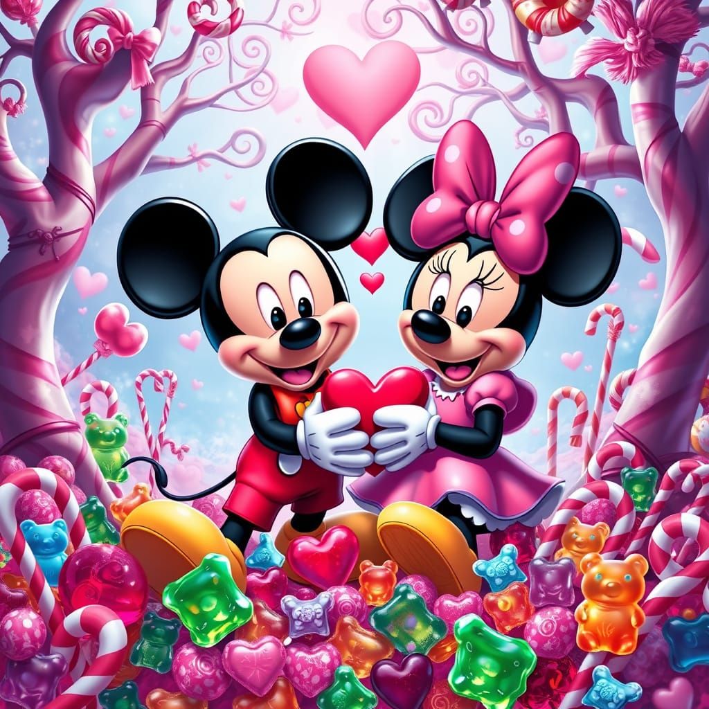 Mickey and Minnie Mouse Valentine's Day