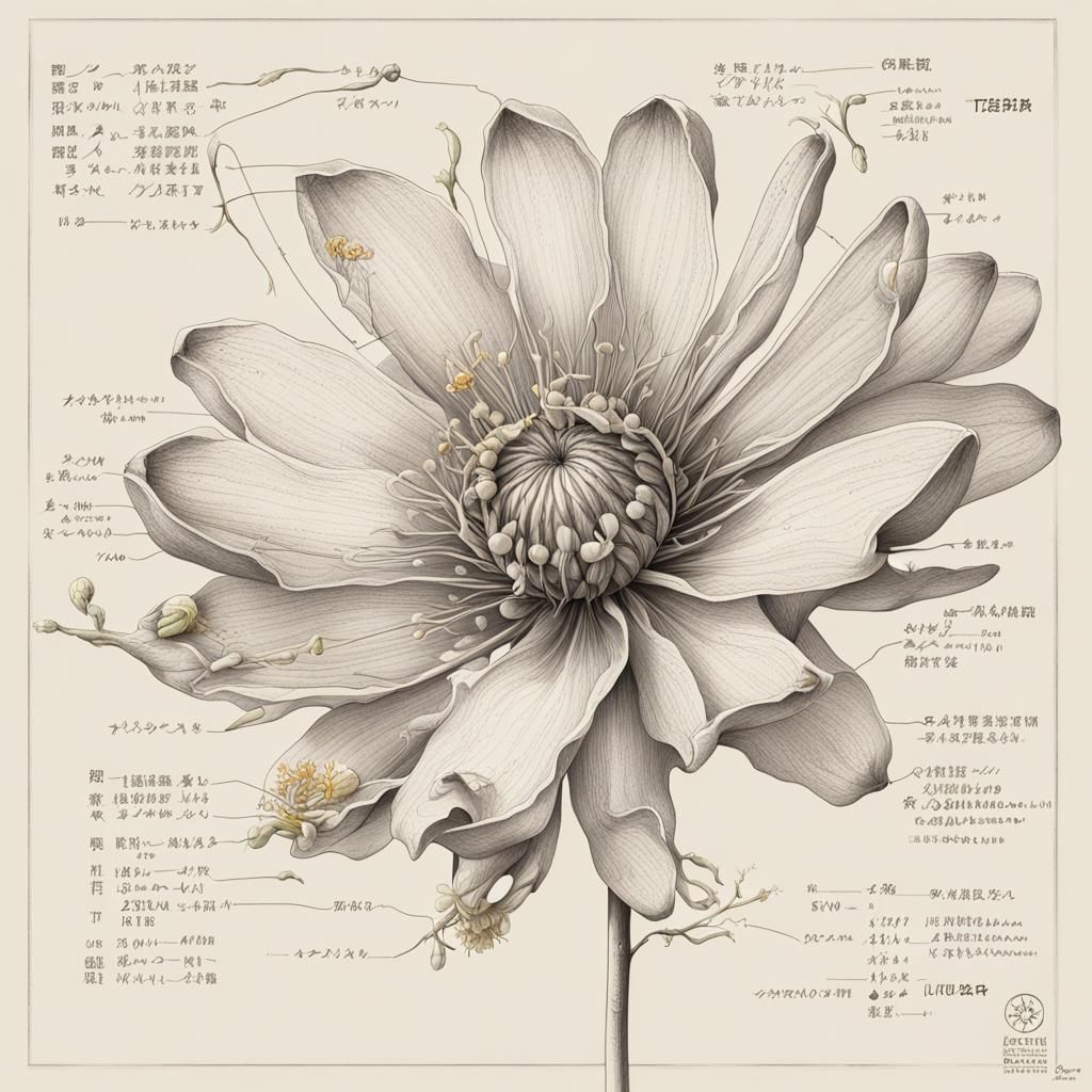 Flower Diagrams - AI Generated Artwork - NightCafe Creator