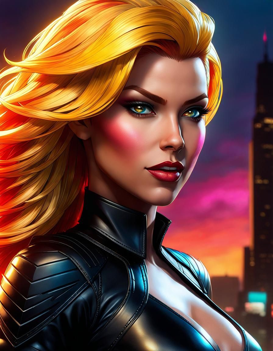 Sunset Shimmer as Black Canary - AI Generated Artwork - NightCafe Creator