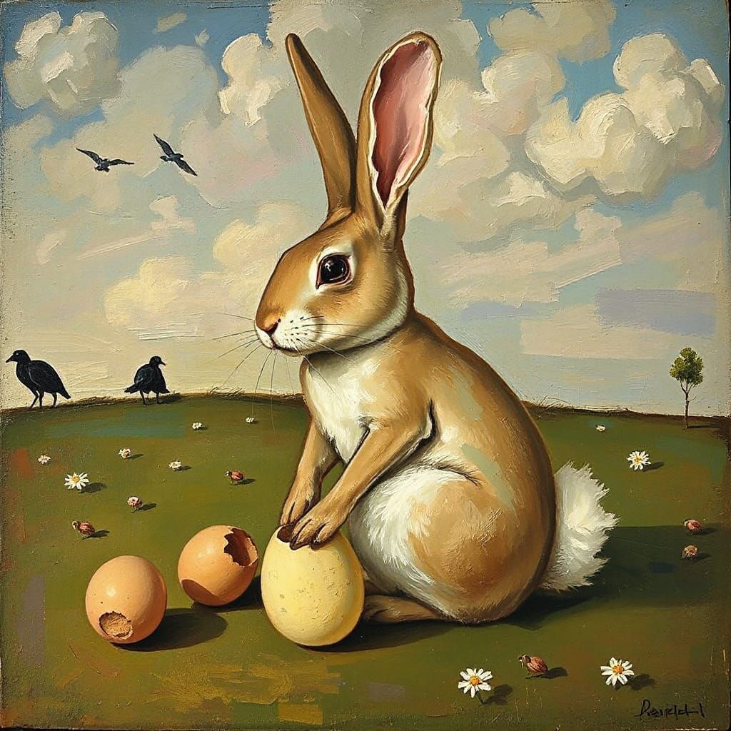 Geometric Abstraction of a Whimsical Fable - AI Art