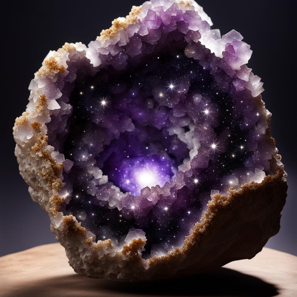 Galaxy Geode - AI Generated Artwork - NightCafe Creator