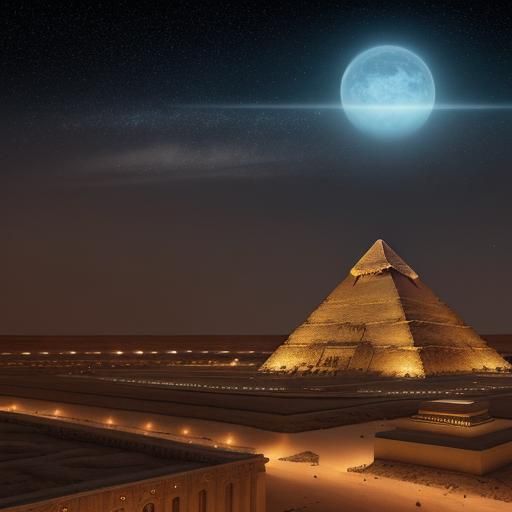 a visual representation of the Egyptian pyramids under construction ...