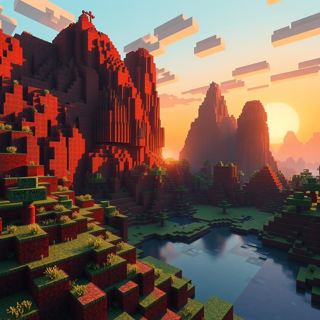 minecraft movie - Epic Minecraft World Adventure Poster in ...