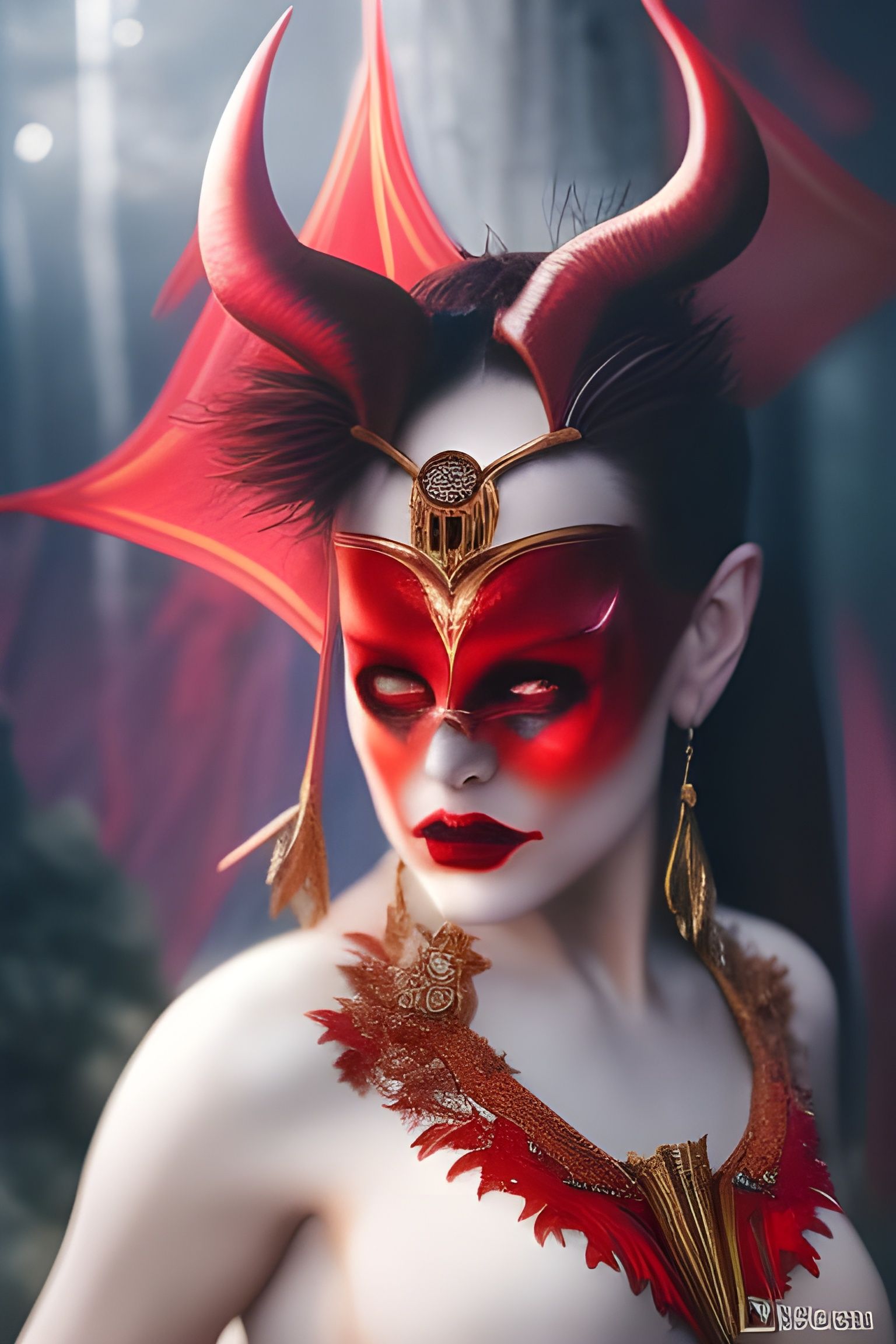 Devil girl - AI Generated Artwork - NightCafe Creator