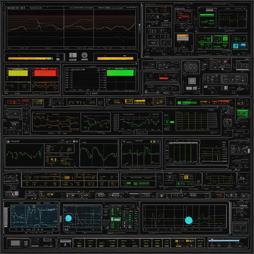 LCARS, GUI, control display, soup fabrication, oscilloscope spectrum ...