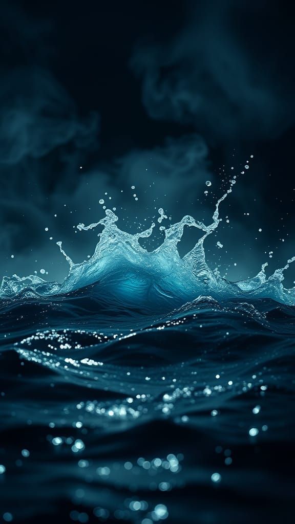 Night time at sea. - Cinematic Nighttime Seascape with Intri...