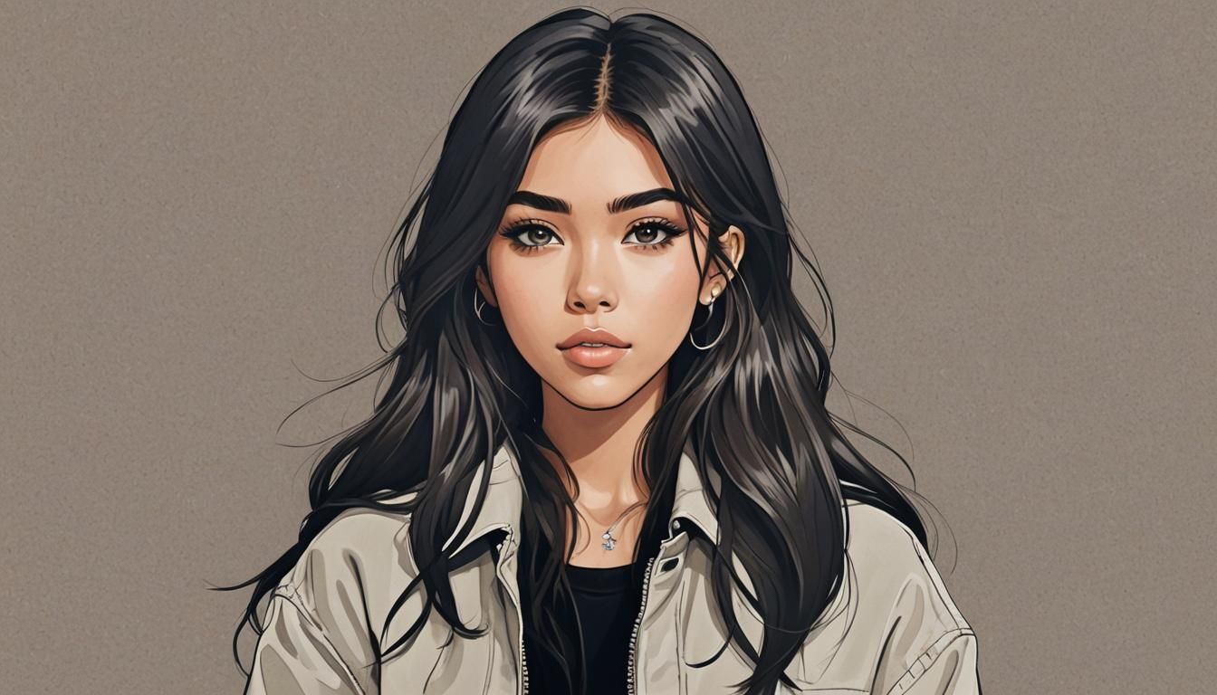 a portrait of madison beer in an anime style. - AI Generated Artwork ...