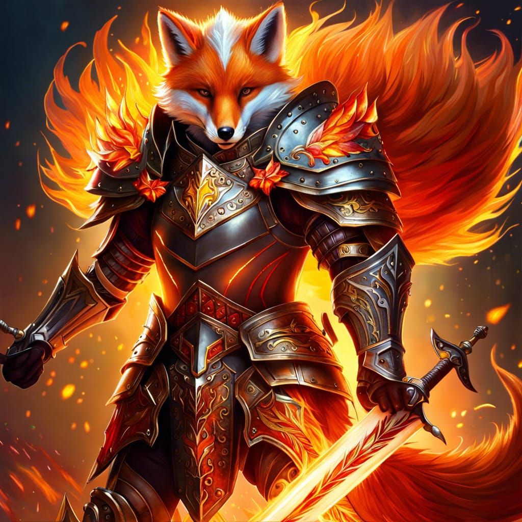 Fox knight - AI Generated Artwork - NightCafe Creator