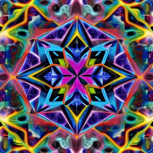 Bismuth showing and endless perfect pattern in bio... - AI Art