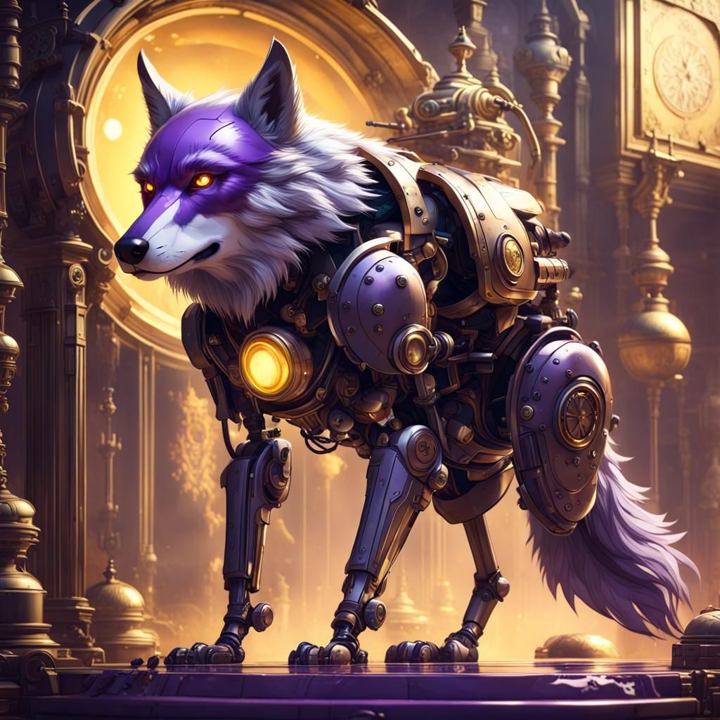 Robot Butler Wolf - AI Generated Artwork - NightCafe Creator