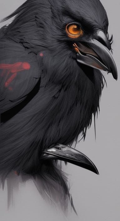 The crow - AI Generated Artwork - NightCafe Creator