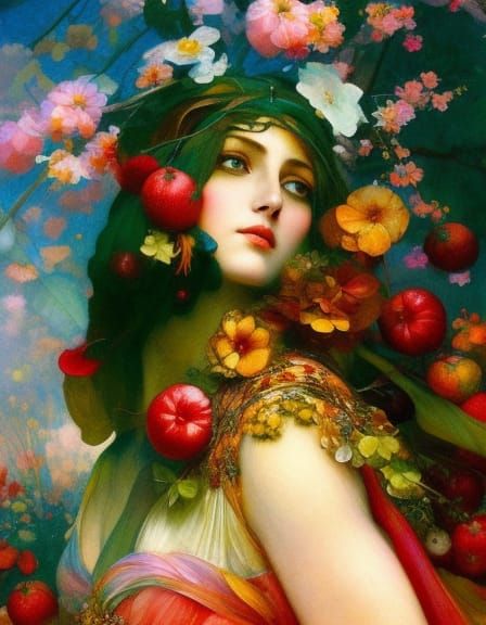 Goddess of Apples - AI Generated Artwork - NightCafe Creator