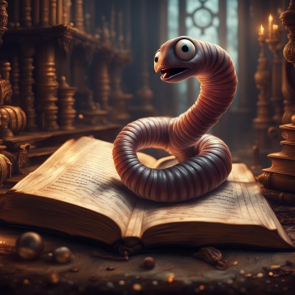 What? I told you I was a bookworm! - AI Generated Artwork - NightCafe Creator