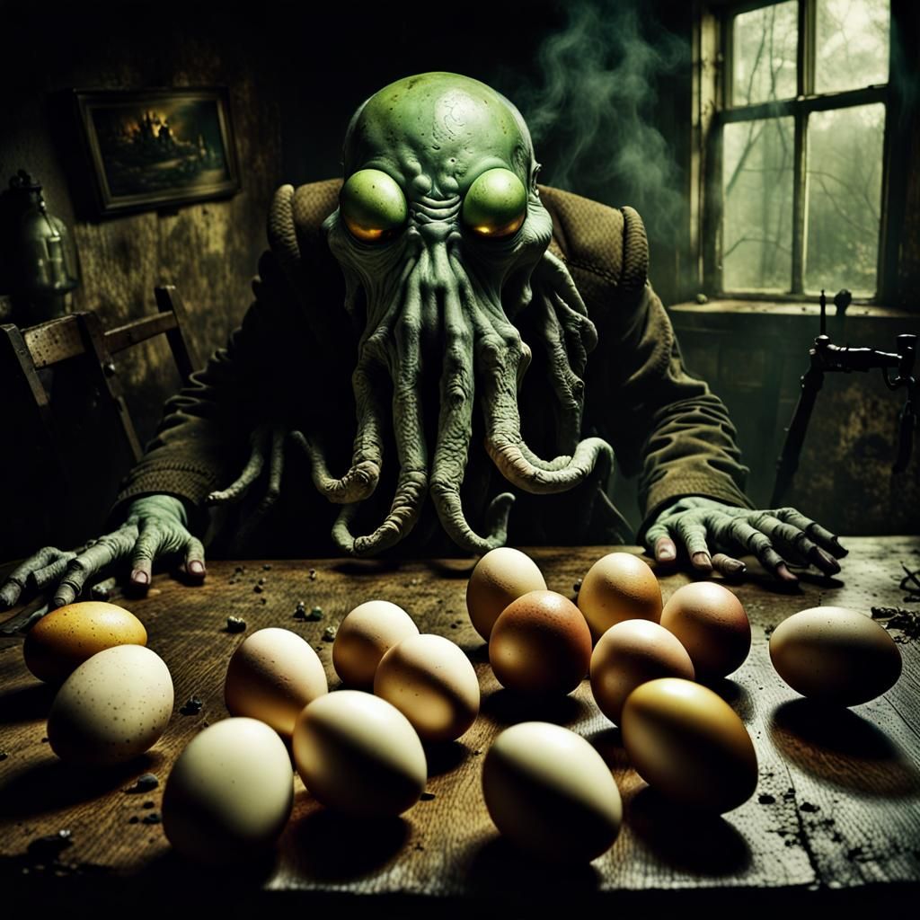 Cthulhu. - how many egg challenge. - AI Generated Artwork - NightCafe ...