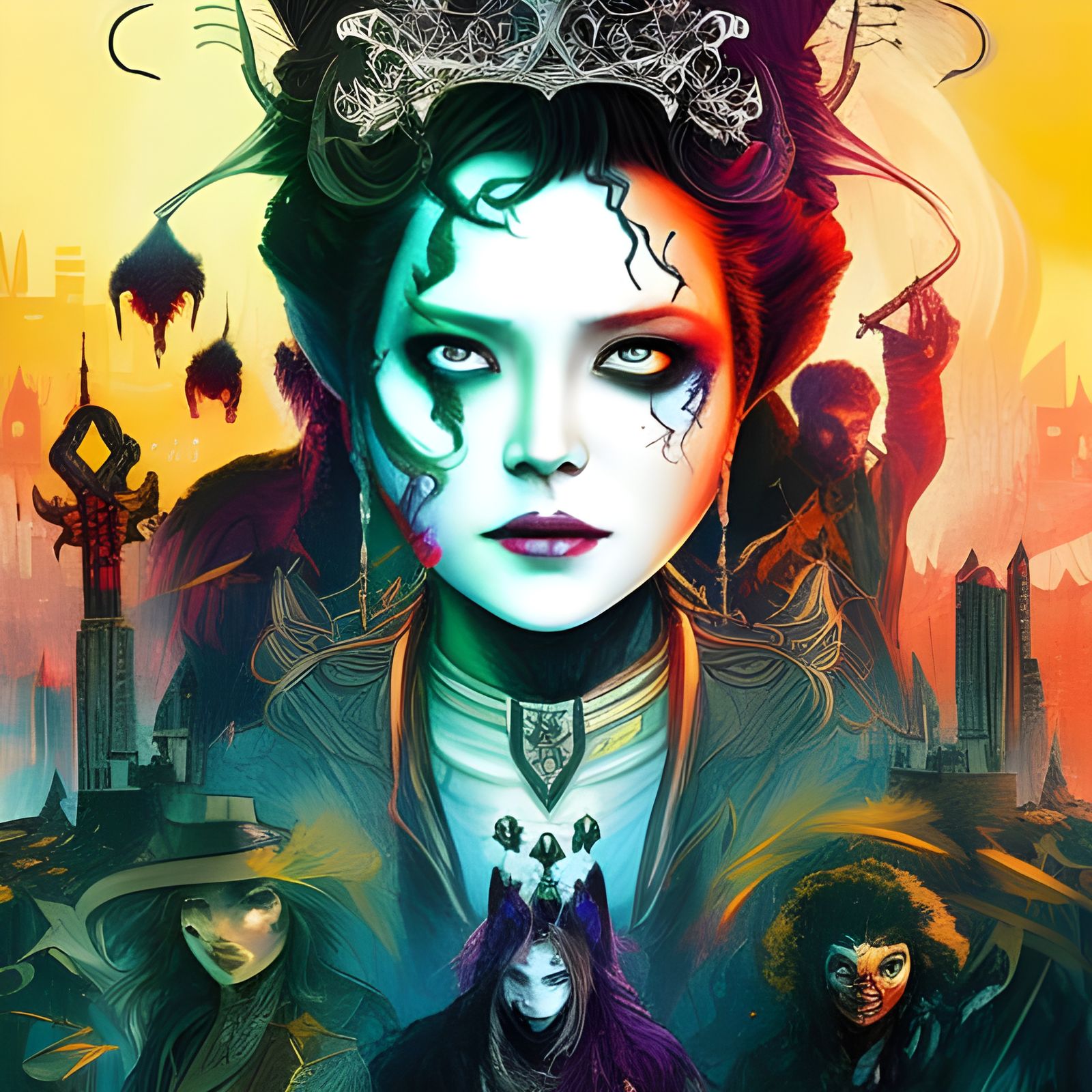 Zombie queen - AI Generated Artwork - NightCafe Creator