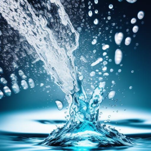 Exploding soda bottle water splashing wet wash 8k resolution composite ...