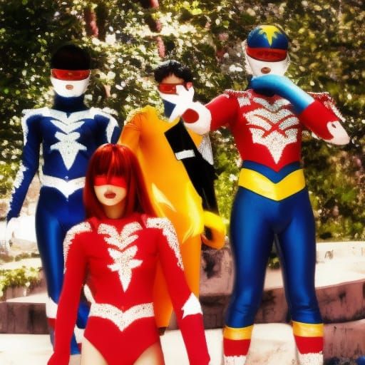 Antichrist Power Rangers - AI Generated Artwork - NightCafe Creator