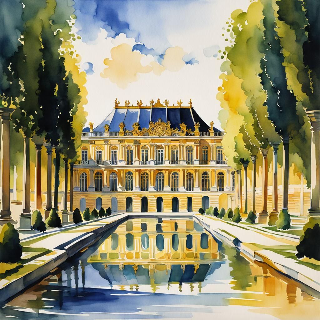 A Palace of Versailles travel poster