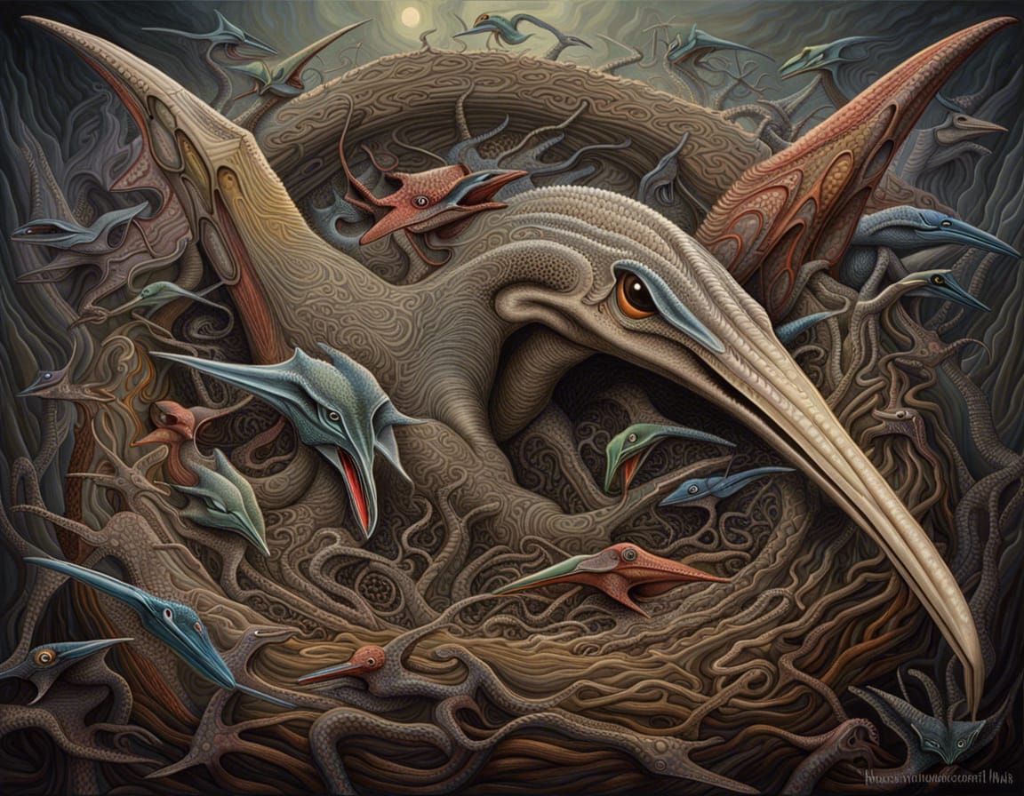 Hideousness Nesting - AI Generated Artwork - NightCafe Creator