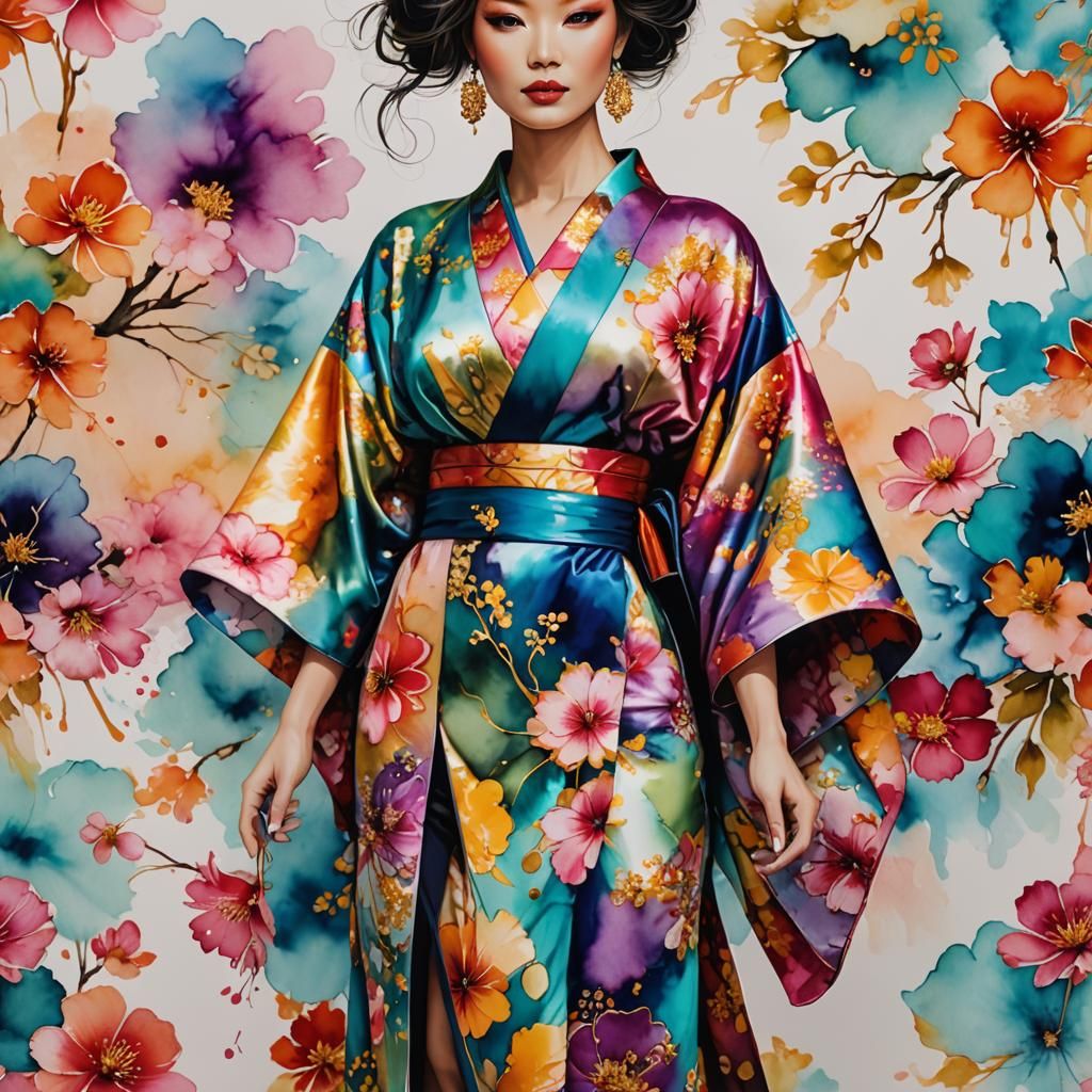 Kimono - AI Generated Artwork - NightCafe Creator