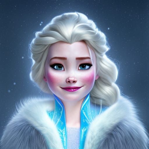 Elsa in furs - AI Generated Artwork - NightCafe Creator