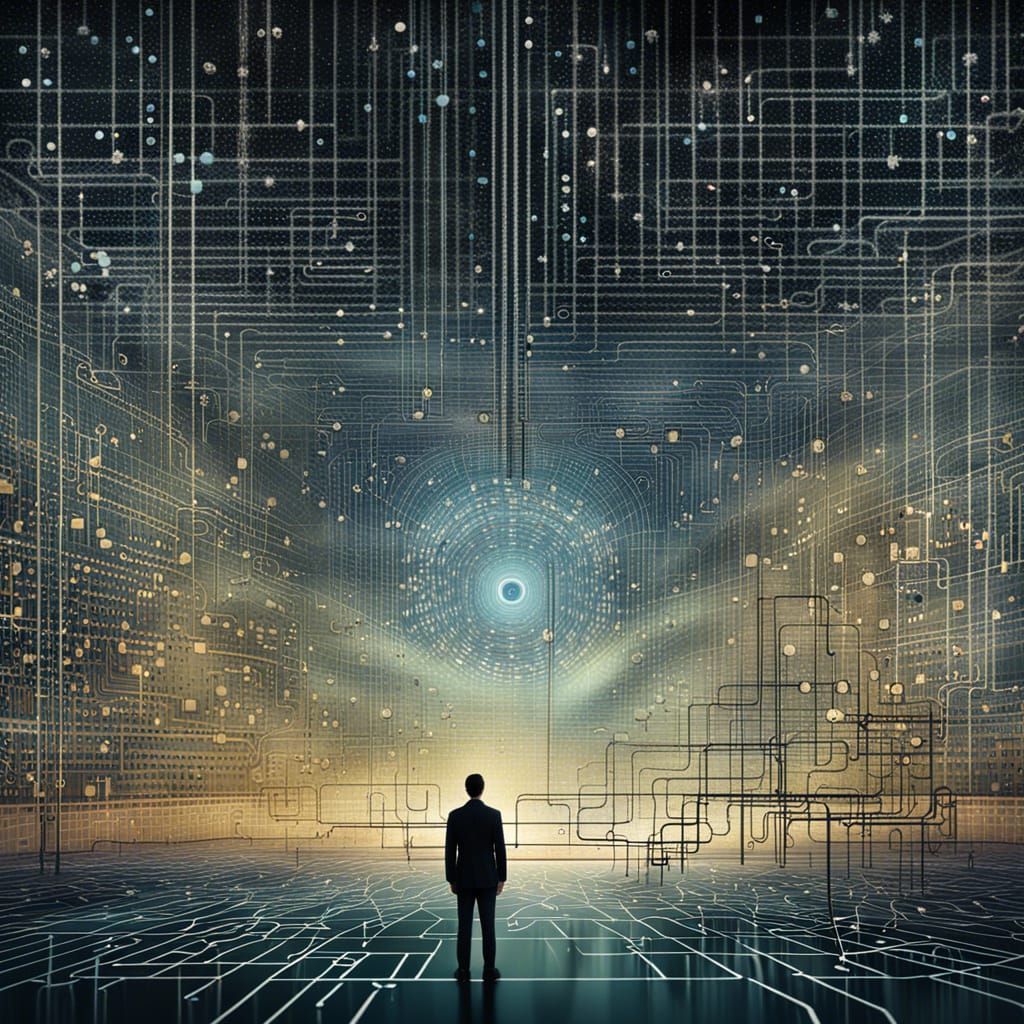 Visual representation of artificial intelligence's perception of itself ...