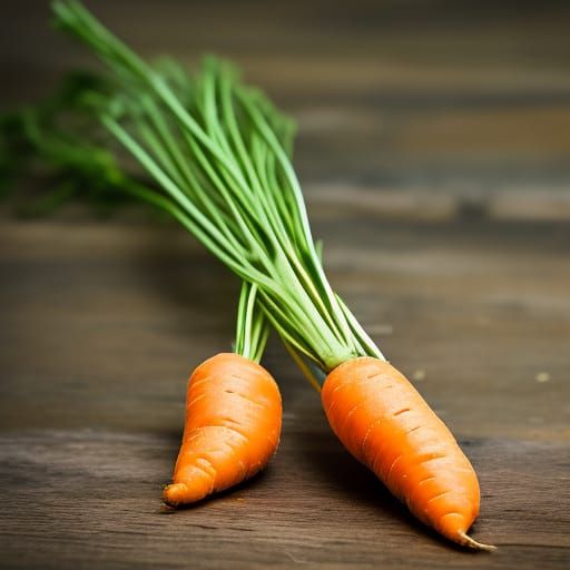 A couple carrots - AI Generated Artwork - NightCafe Creator