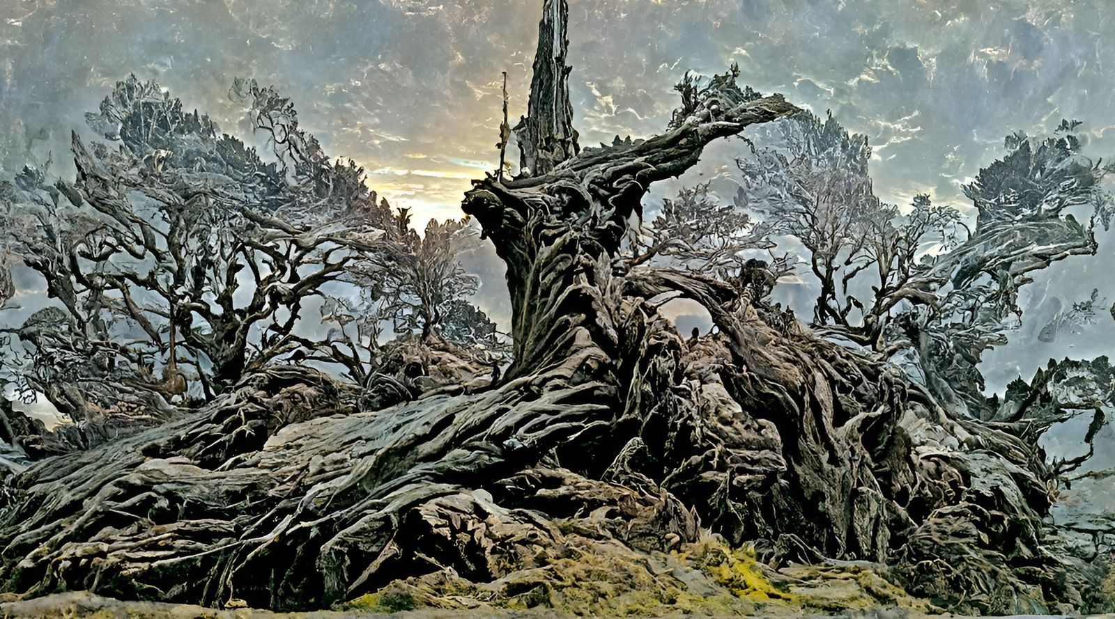 Twisted Tree Landscape - AI Generated Artwork - NightCafe Creator