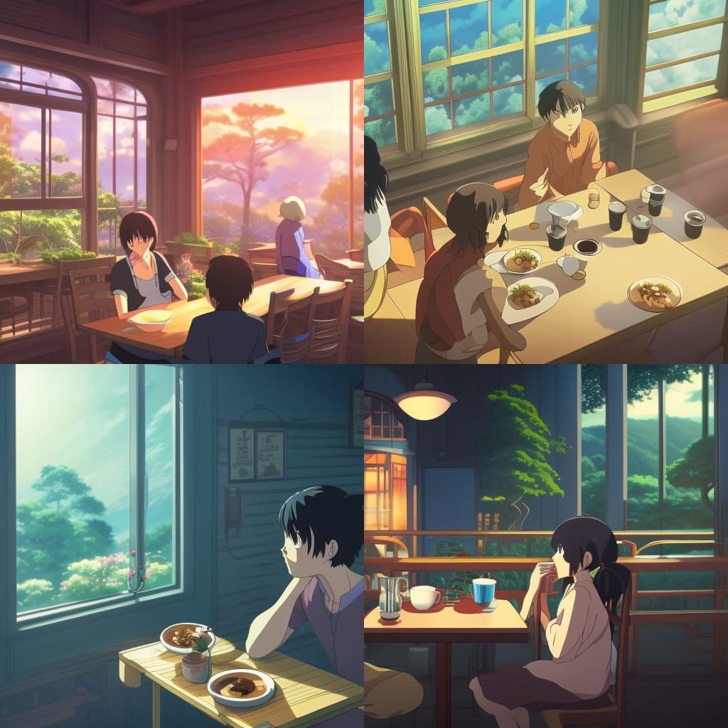 Cafe and coffee - AI Generated Artwork - NightCafe Creator