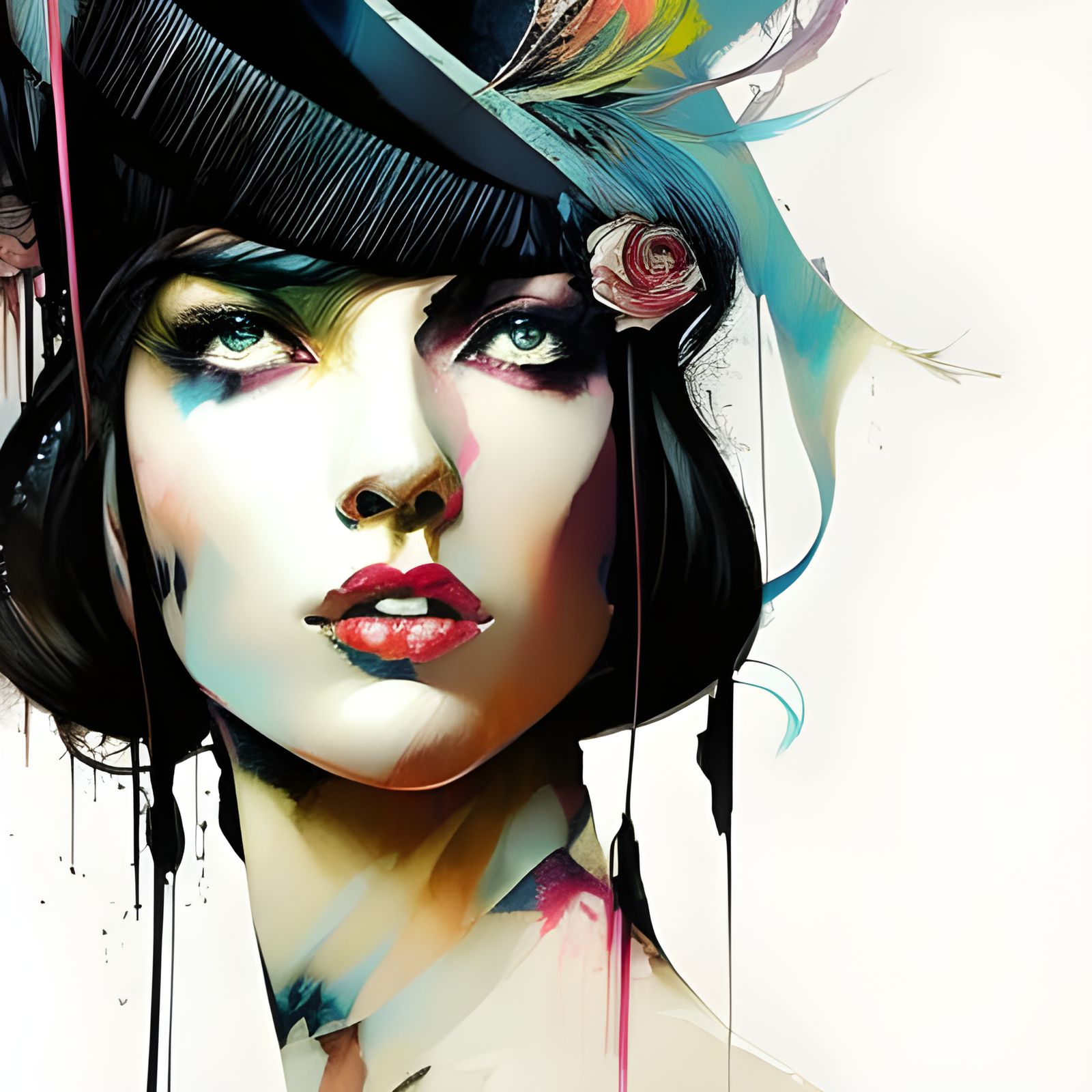 Beautiful Flapper Girl 1920's - AI Generated Artwork - NightCafe Creator