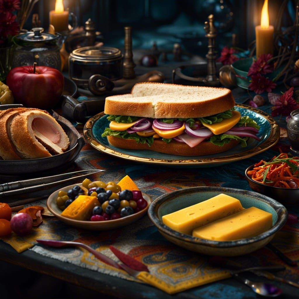 A Delectful Sandwiche - AI Generated Artwork - NightCafe Creator