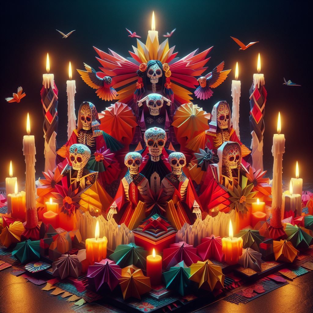 Dia de los muertos altar - AI Generated Artwork - NightCafe Creator