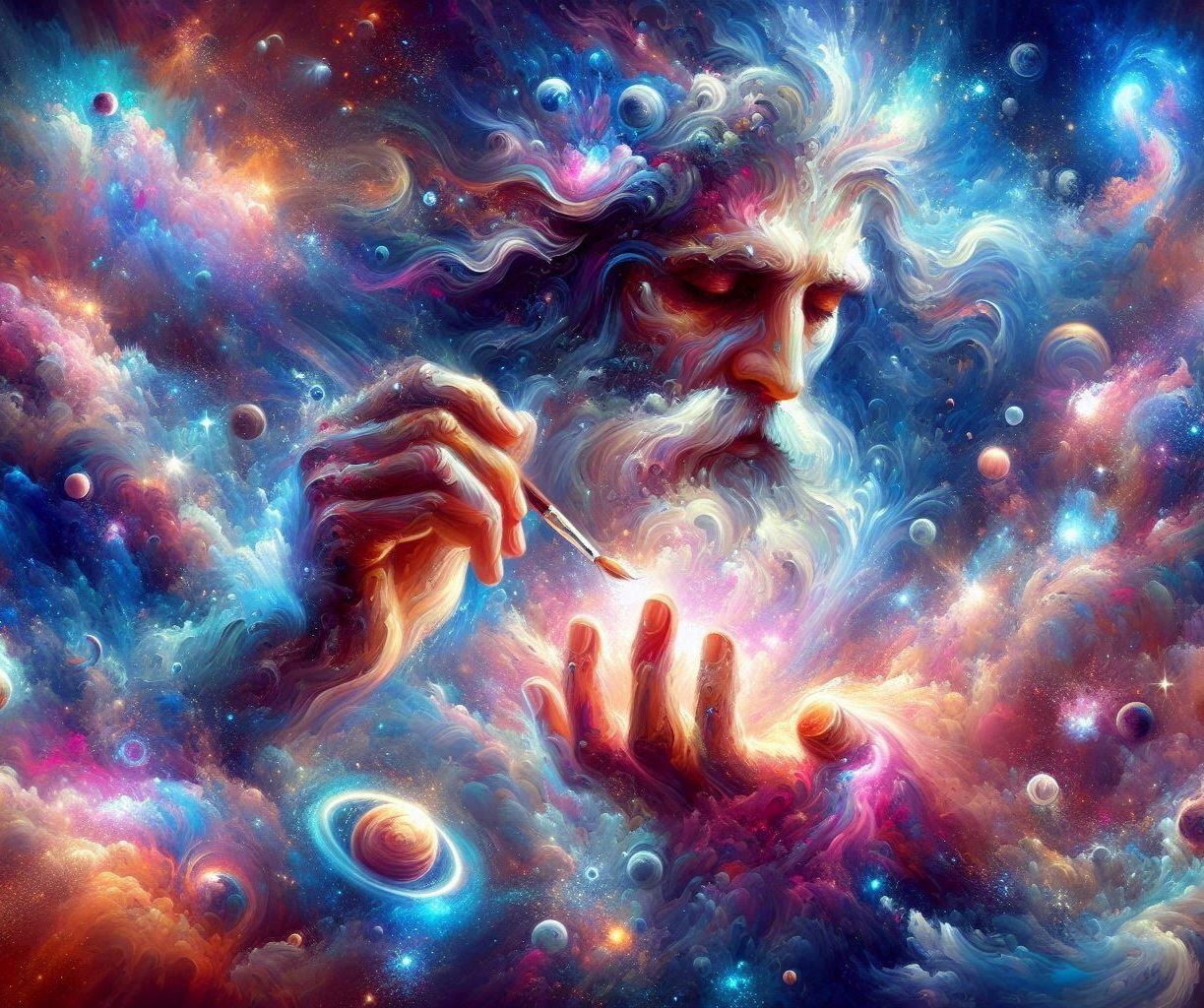 Cosmic Artist - AI Generated Artwork - NightCafe Creator