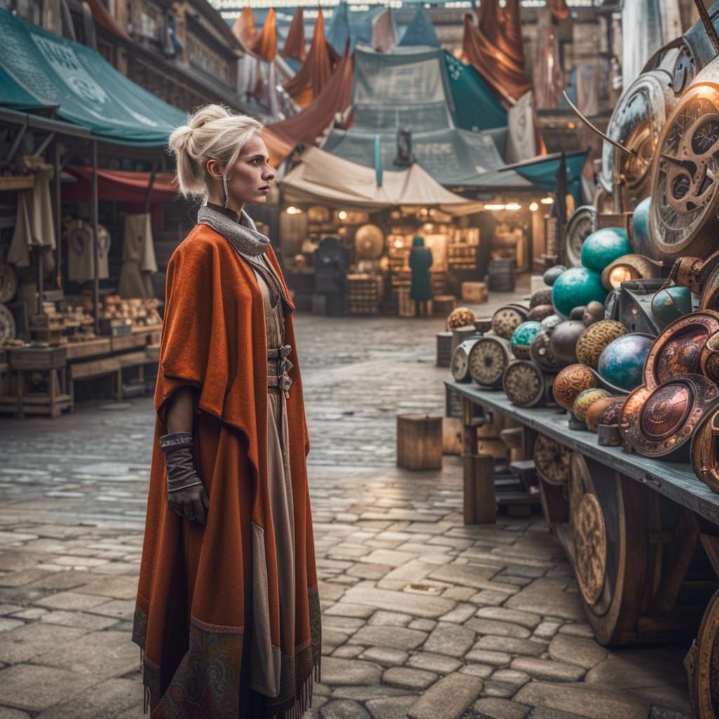 A Day At The Market - AI Generated Artwork - NightCafe Creator