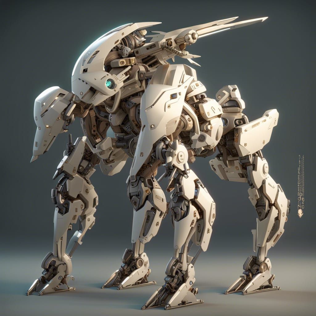 Mecha centaur - AI Generated Artwork - NightCafe Creator