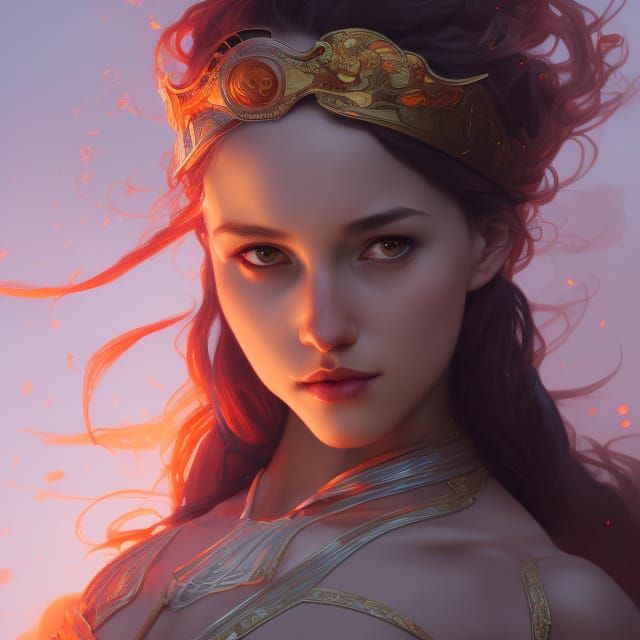 Princess of Flame - AI Generated Artwork - NightCafe Creator
