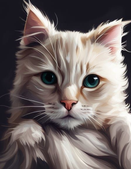 Cute cat - AI Generated Artwork - NightCafe Creator