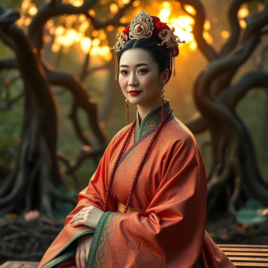 Historical Chinese Empress in Hyper-Realistic Atti... - AI Art