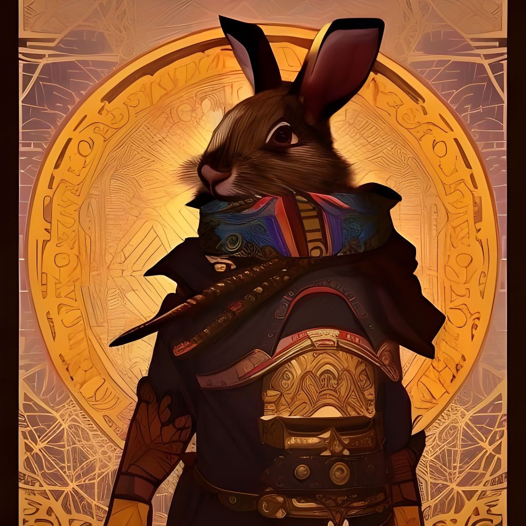 Rabbit Warrior - AI Generated Artwork - NightCafe Creator