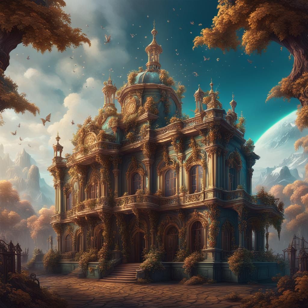 Rococo Decadence - AI Generated Artwork - NightCafe Creator