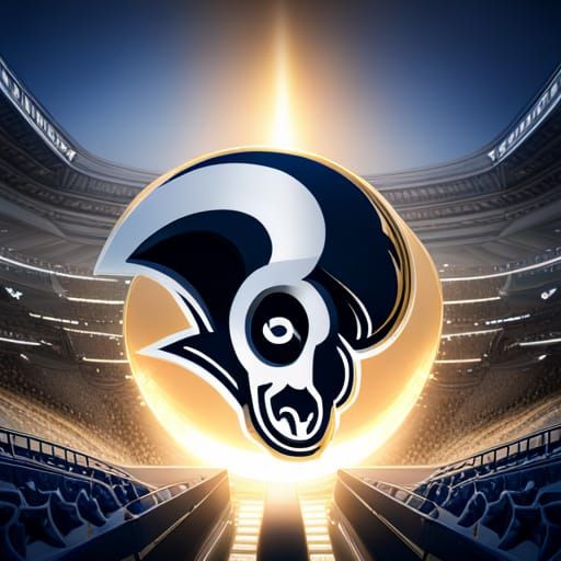 Redesigned LA Rams Logo - AI Generated Artwork - NightCafe Creator