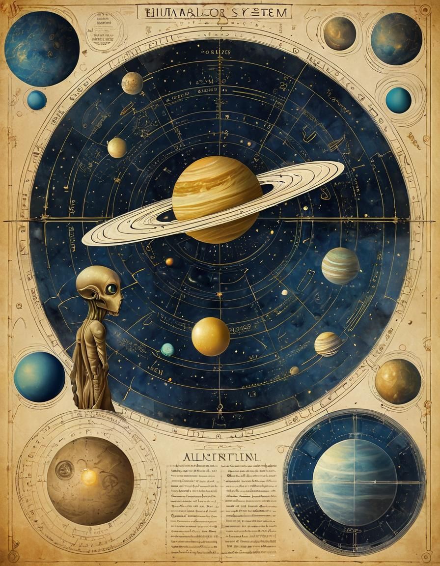 Antiquarian Early (Alien) Star Maps/Charts of the Human Solar System ...