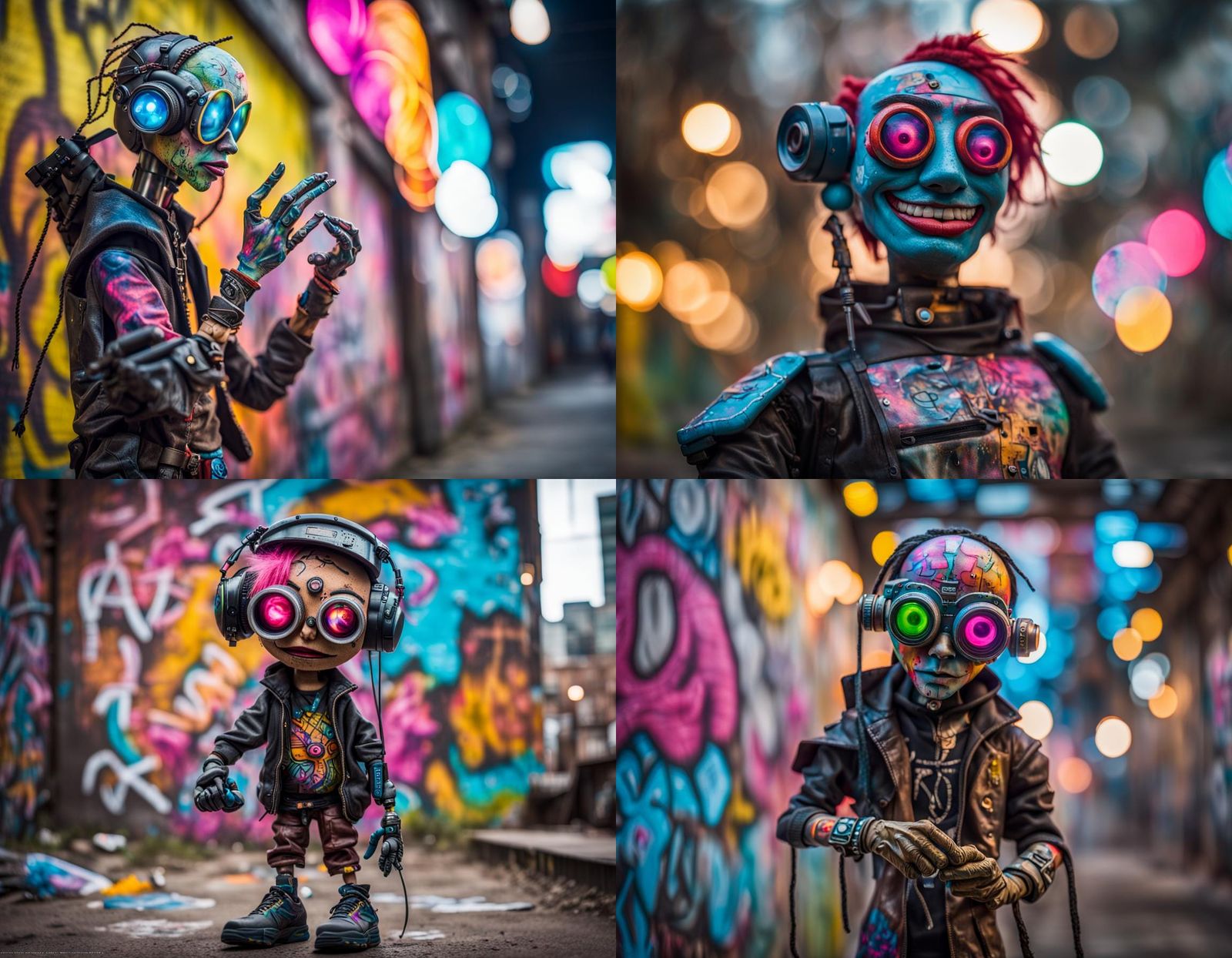 Graffiti Puppets - AI Generated Artwork - NightCafe Creator