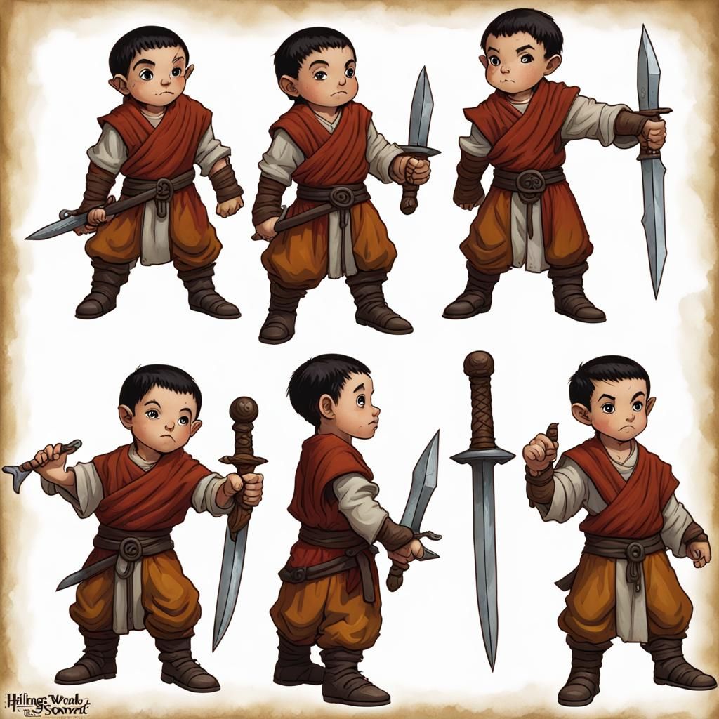 Halfling monk - AI Generated Artwork - NightCafe Creator