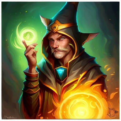 a mind - blowing portrait of a cat wizard, yellow wizard hat ...