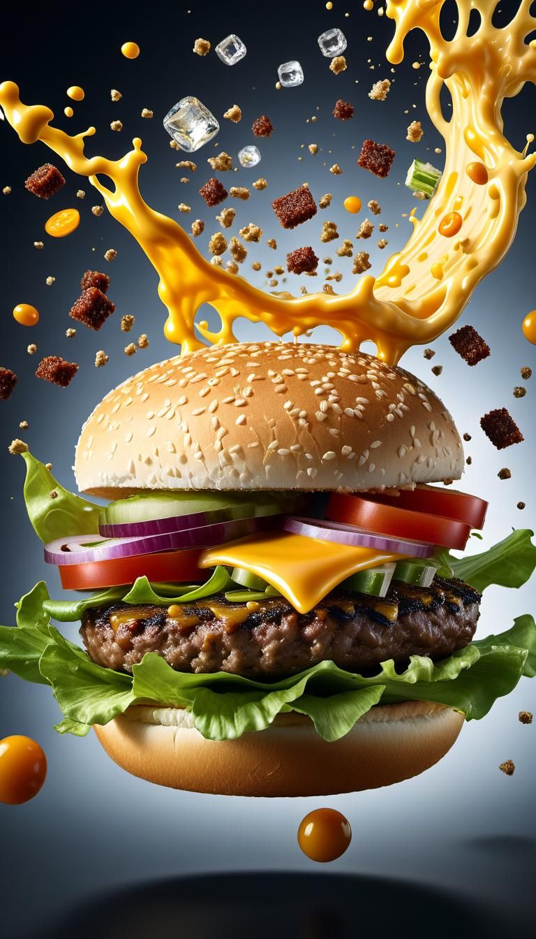 Hamburger - AI Generated Artwork - NightCafe Creator