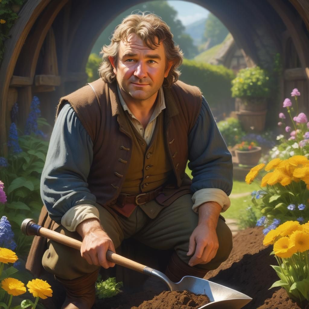 Sam Gamgee. - AI Generated Artwork - NightCafe Creator