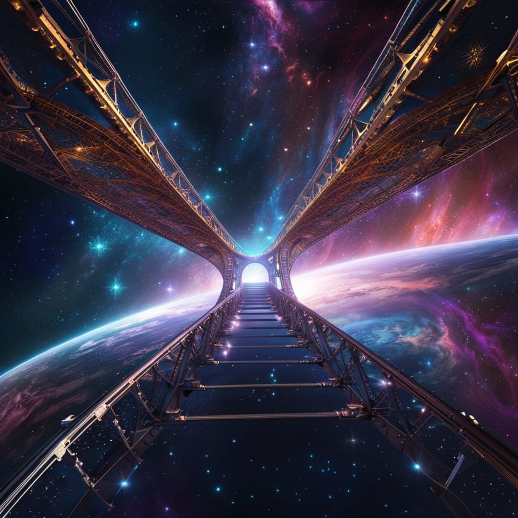 Space Bridge - AI Generated Artwork - NightCafe Creator