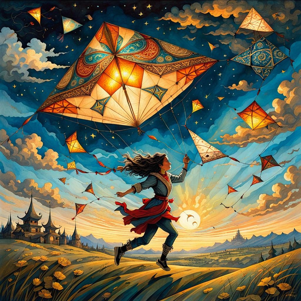 fancy kites - AI Generated Artwork - NightCafe Creator