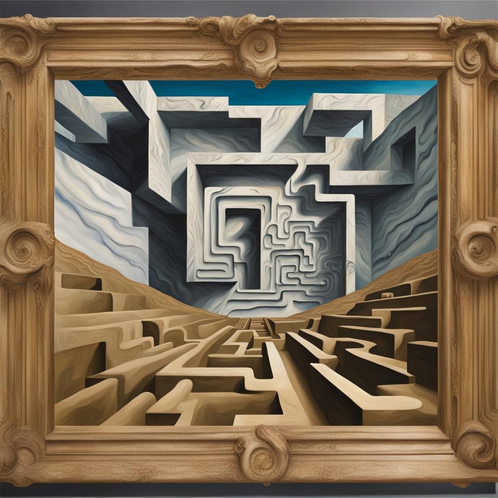 The impossible maze - AI Generated Artwork - NightCafe Creator